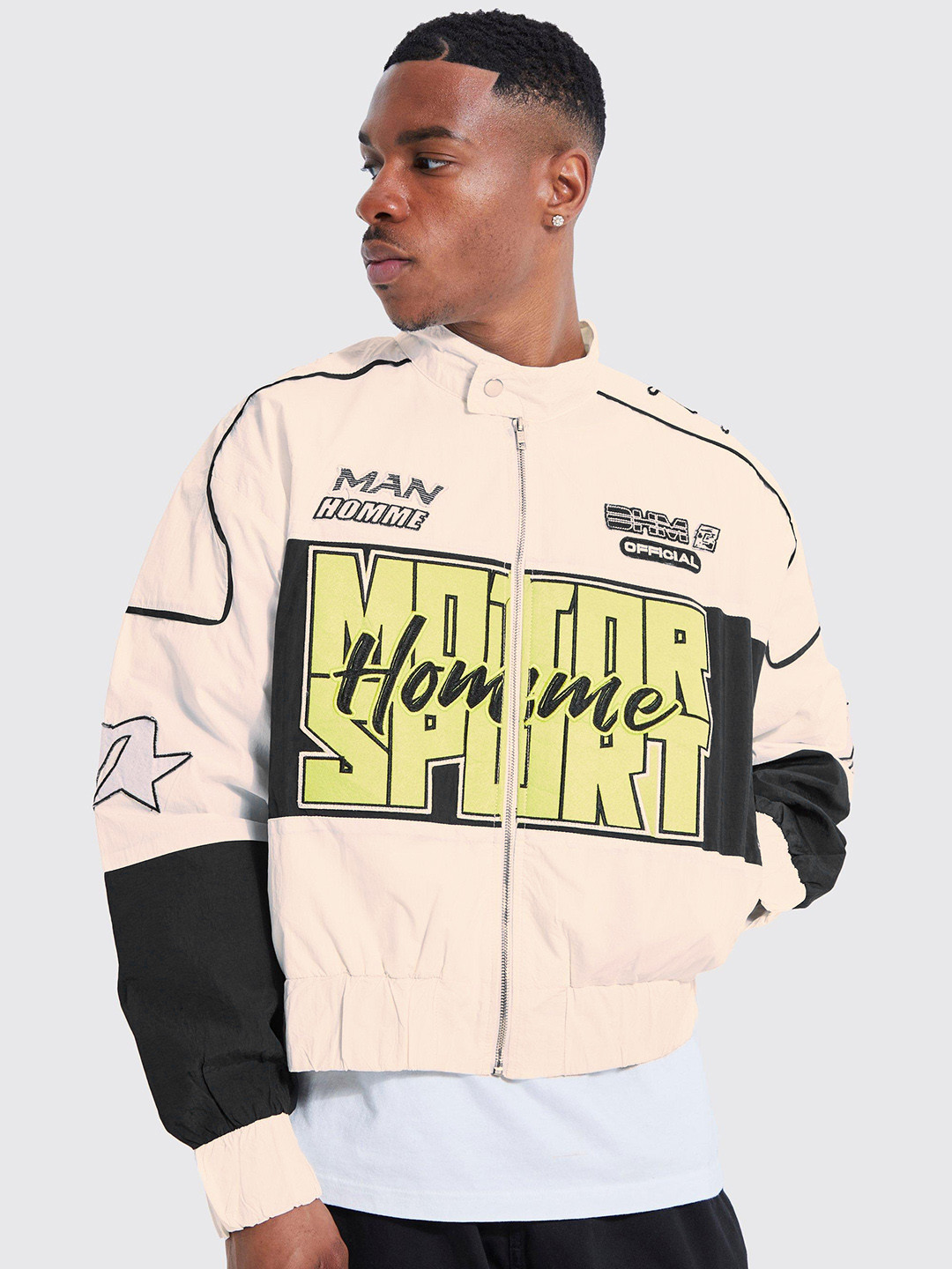 Buy BoohooMAN Printed Boxy Sporty Jacket - Jackets for Men 24626720 ...