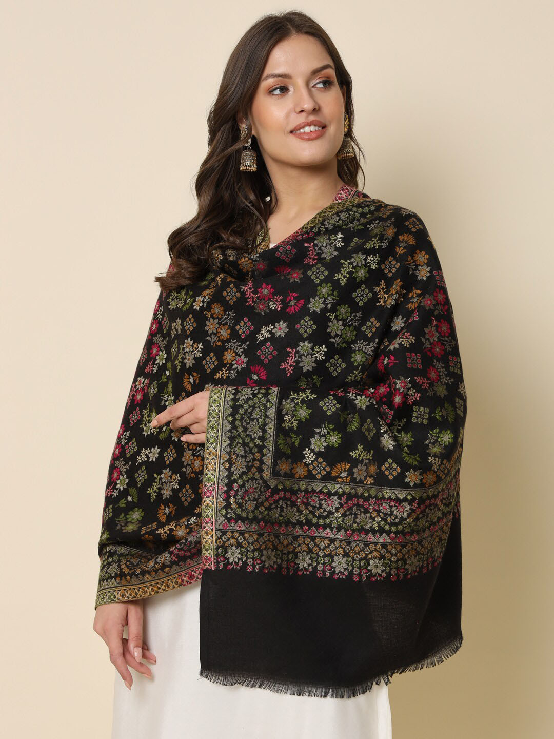 Buy HERE&NOW Kaani Woven Design Shawl - Shawl for Women 24631262 | Myntra