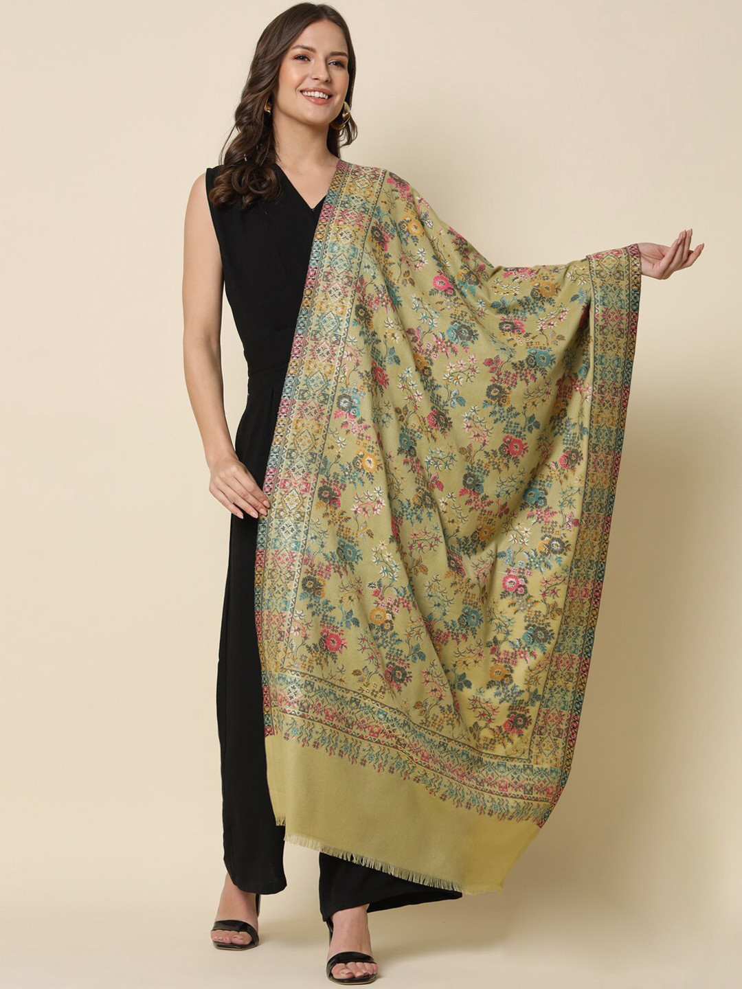 Buy HERE&NOW Kaani Woven Design Shawl - Shawl for Women 24631280 | Myntra
