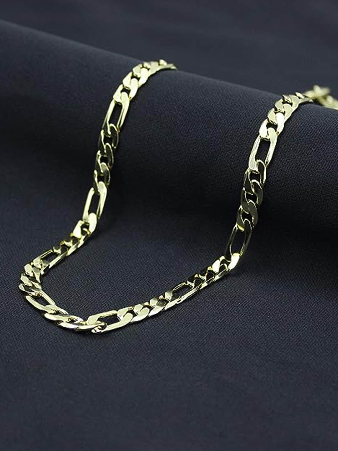 Buy KARISHMA KREATIONS Unisex Gold Plated Stainless Steel Chain ...