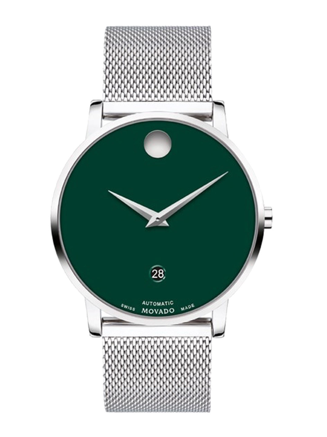 Buy Movado Museum Classic Automatic Men Swiss Auto Green Round Dial ...