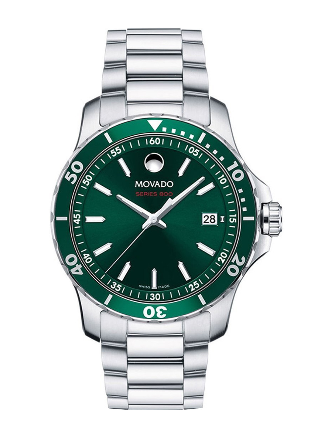 Buy Movado Series 800 Men Green Swiss Qtz Round Dial Watch 2600136 ...