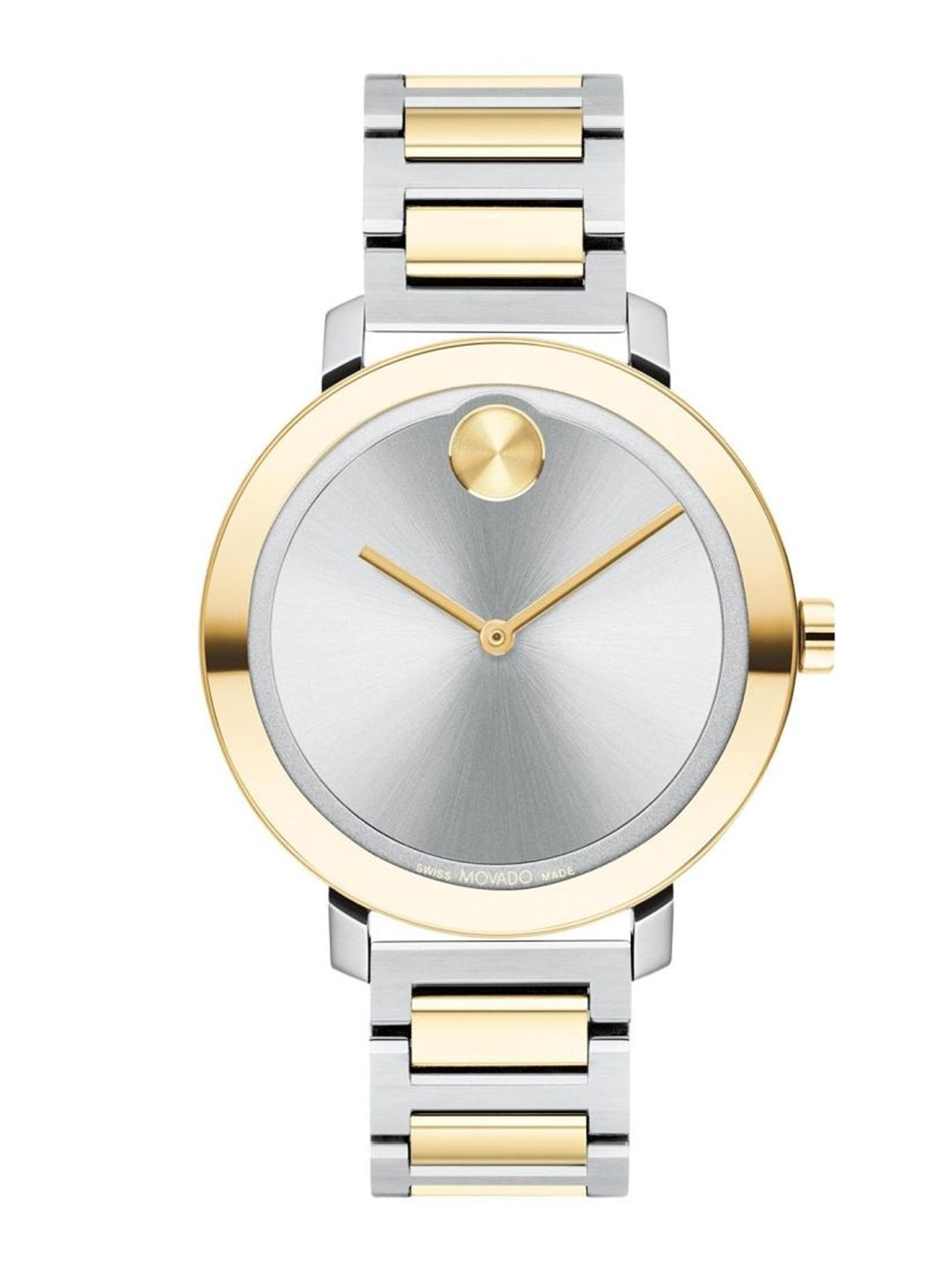 Buy Movado Bold Evolution Swiss Qtz Women Silver Round Dial Watch ...