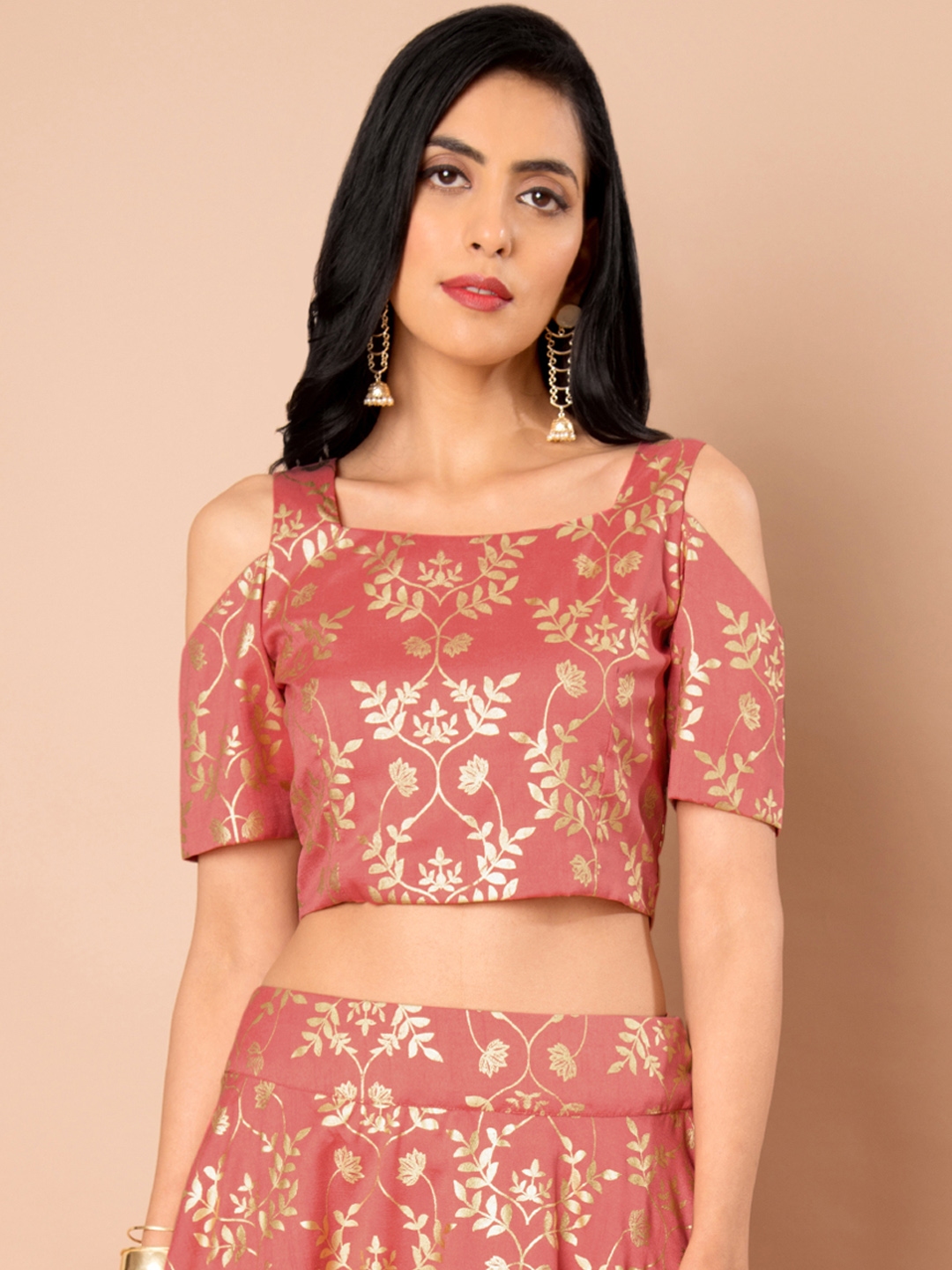 Buy Indya Women Pink Printed Top Tops For Women 2463846 Myntra