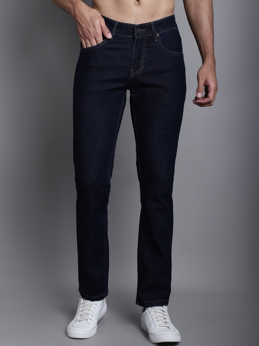 Buy Cantabil Comfort Mid Rise Stretchable Jeans - Jeans for Men ...