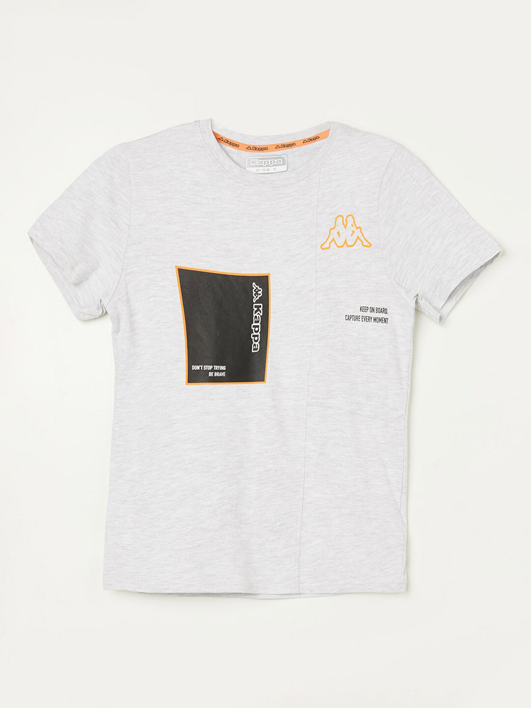 Buy Kappa Boys Typography Printed Cotton T Shirt - Tshirts for Boys ...