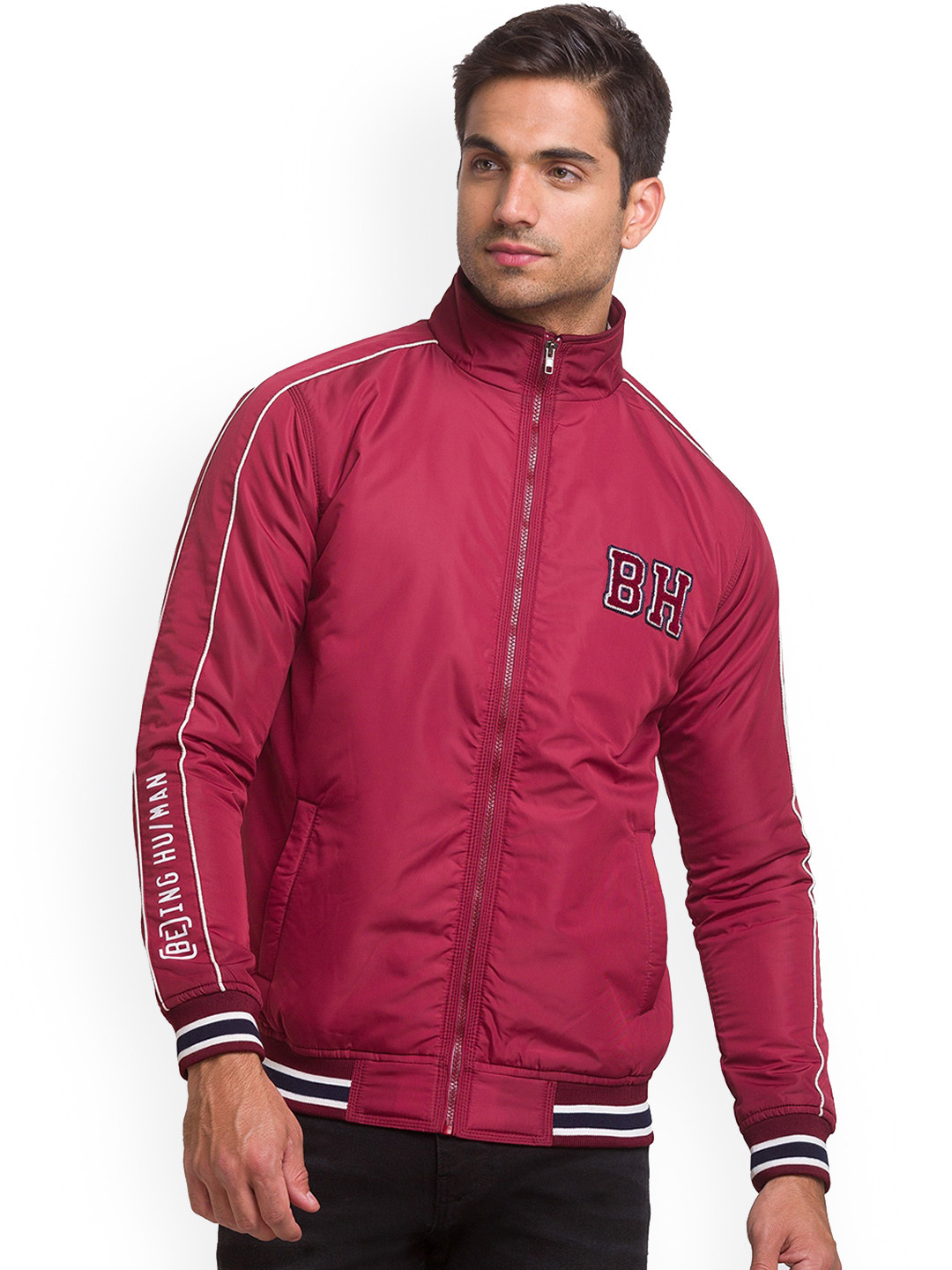 Buy Being Human Stand Collar Bomber Jacket - Jackets for Men 24648916 ...