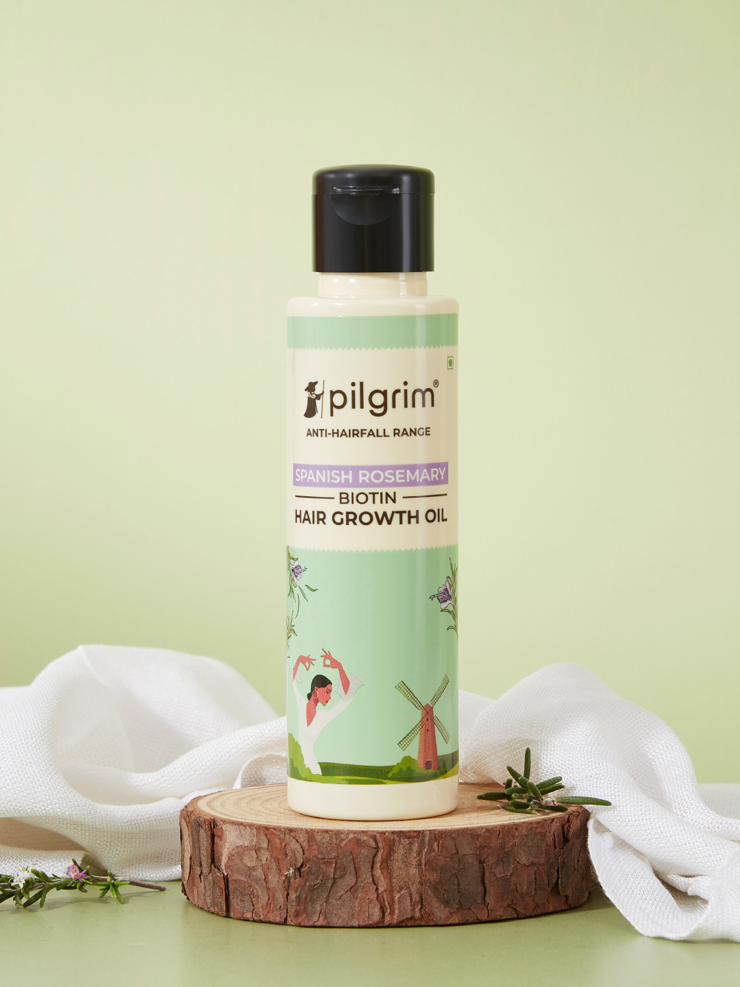 Buy Pilgrim Spanish Rosemary & Biotin Growth Oil 100ml - Hair Oil for ...