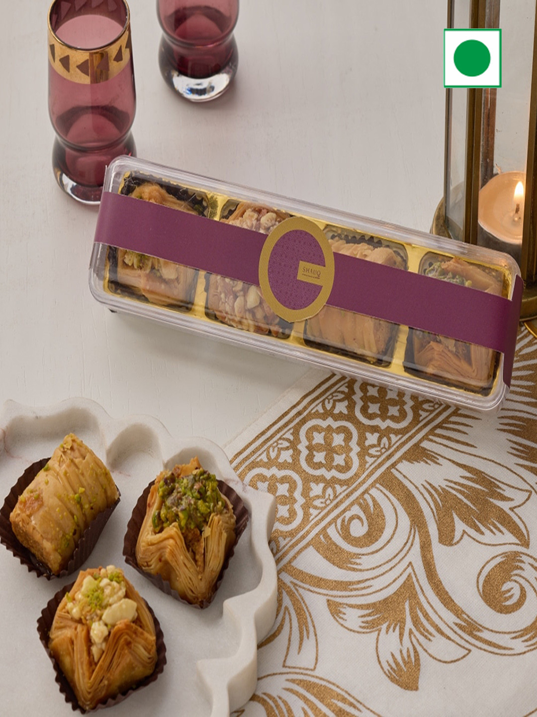 Buy SMOOR 4pc Shauq Baklava Sweet Box 88 Gms - Sweets for Unisex ...