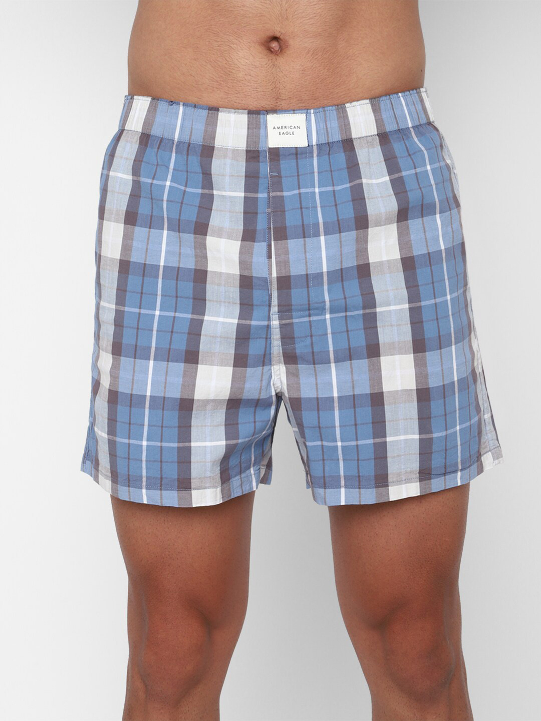 Buy AMERICAN EAGLE OUTFITTERS Checked Boxers WES0230016401 - Boxers for ...