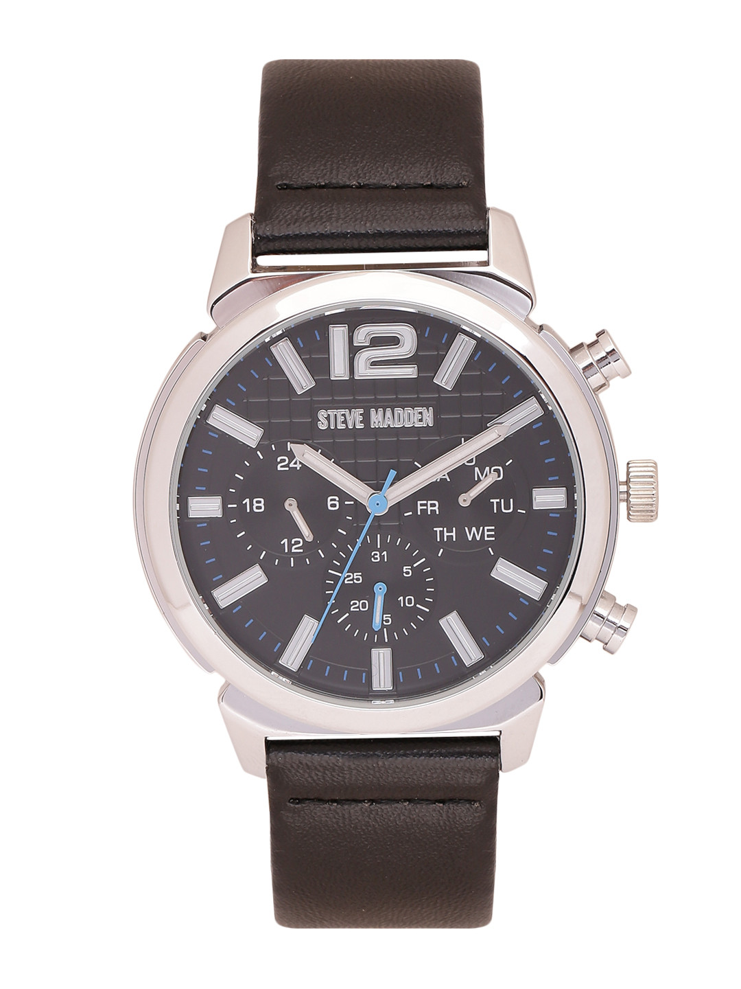 Buy Steve Madden Men Black Multifunction Analogue Watch SMW144BK ...