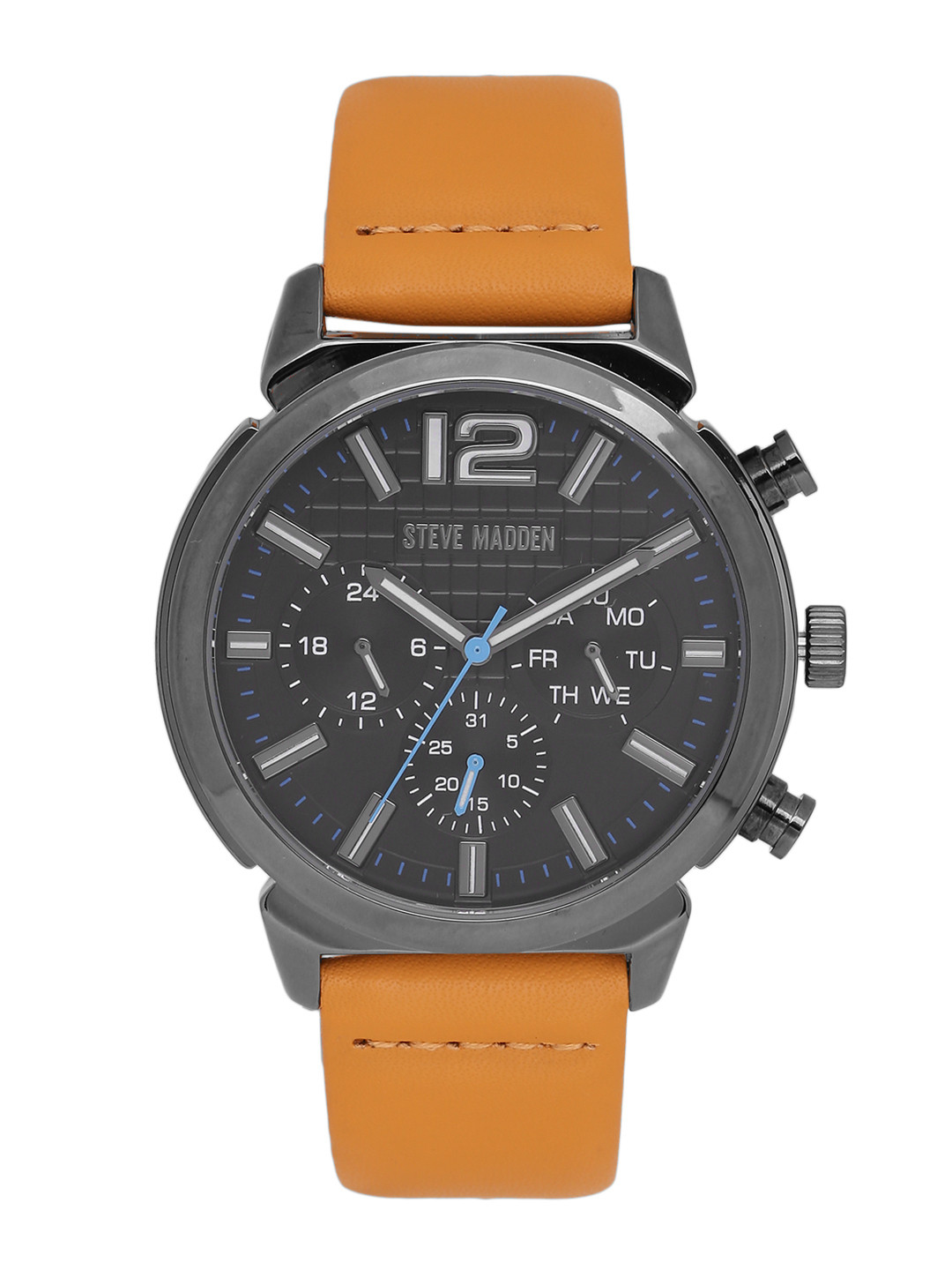 Buy Steve Madden Men Black Analogue Watch SMW144GU - Watches for Men ...