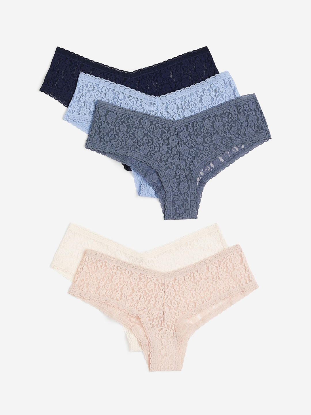 Buy Handm 5 Pack Lace Hipster Briefs Briefs For Women 24671426 Myntra