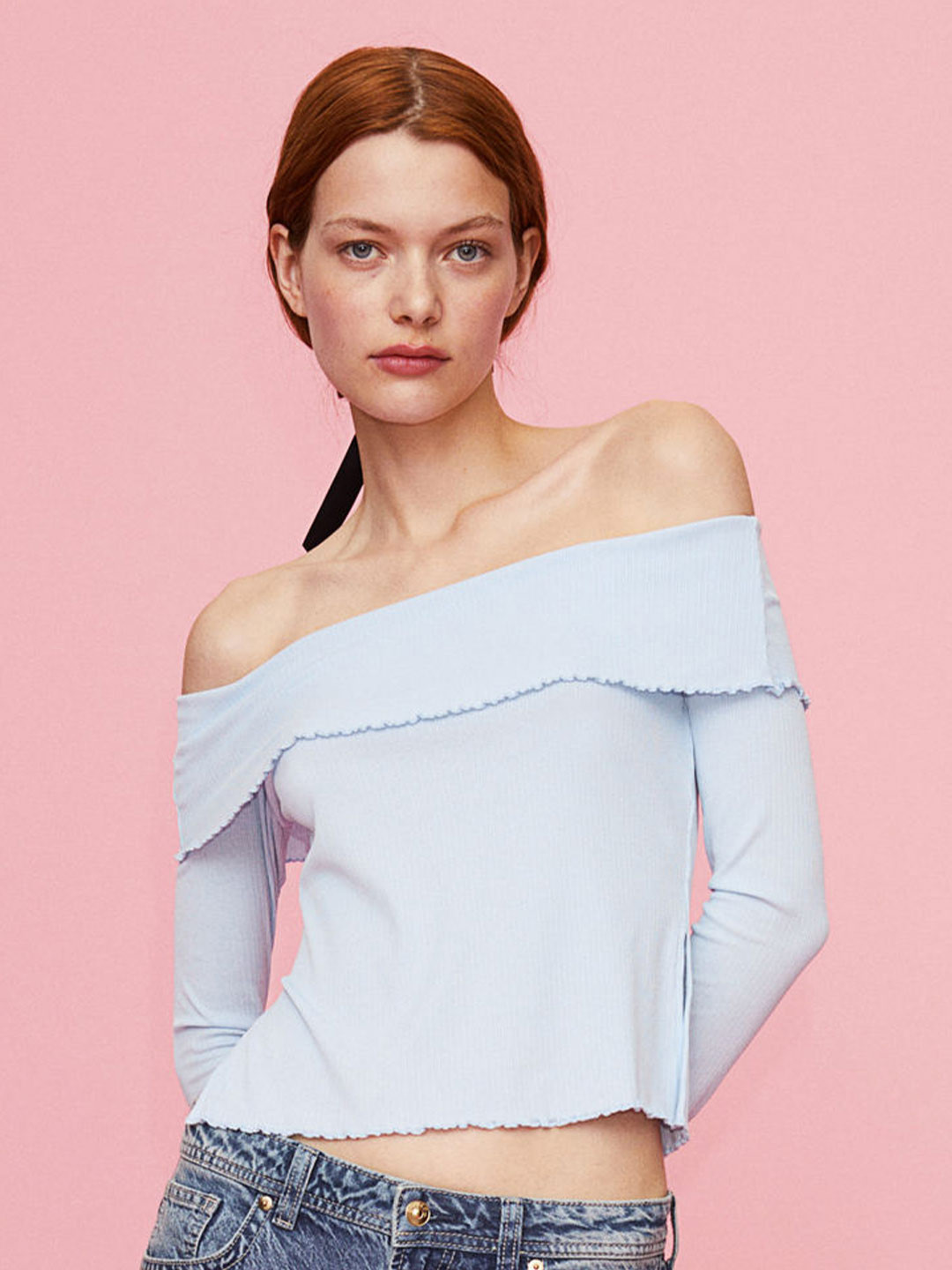Buy H&M Ribbed Off The Shoulder Top - Tops for Women 24671538 | Myntra
