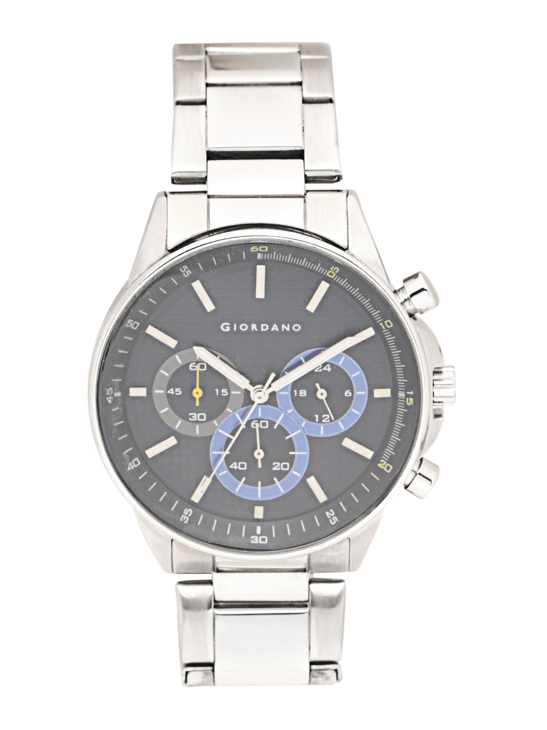 Buy GIORDANO Men Gunmetal Toned Analogue Watch 1504 11 - Watches for ...