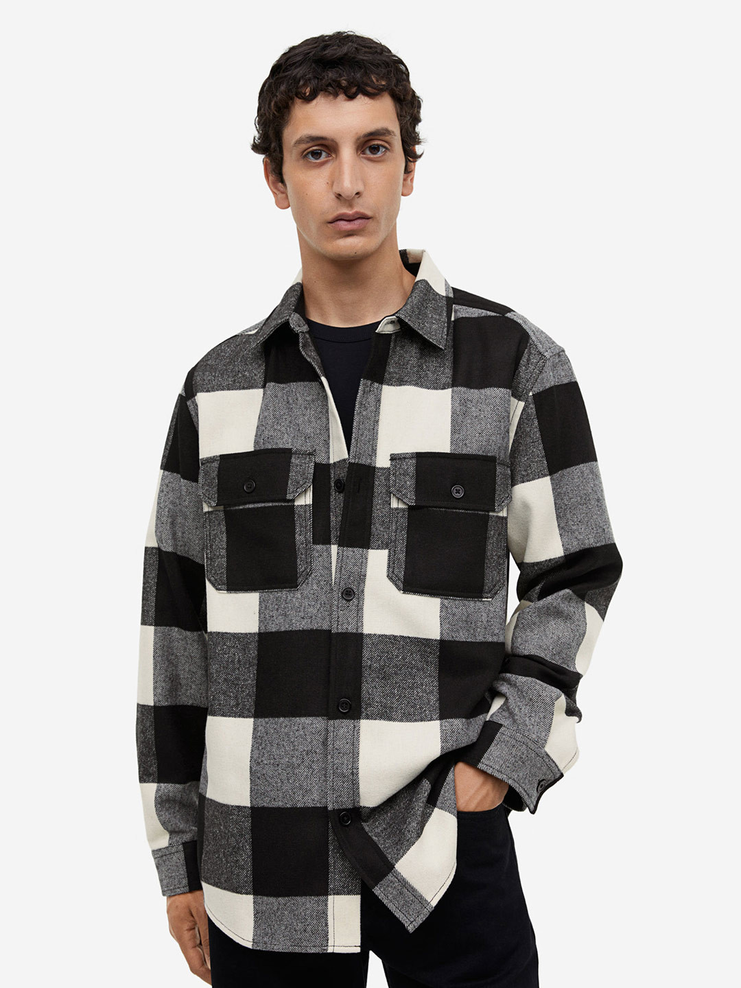 Buy H&M Twill Overshirt - Shirts for Men 24697426 | Myntra