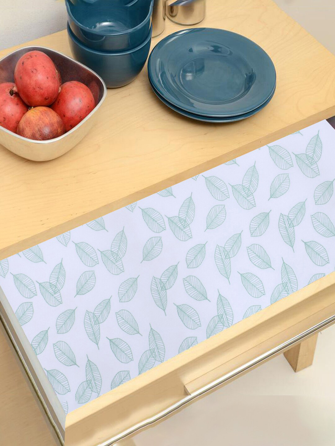 Buy Kuber Industries White Printed Kitchen Cabinet Shelf Mat ...