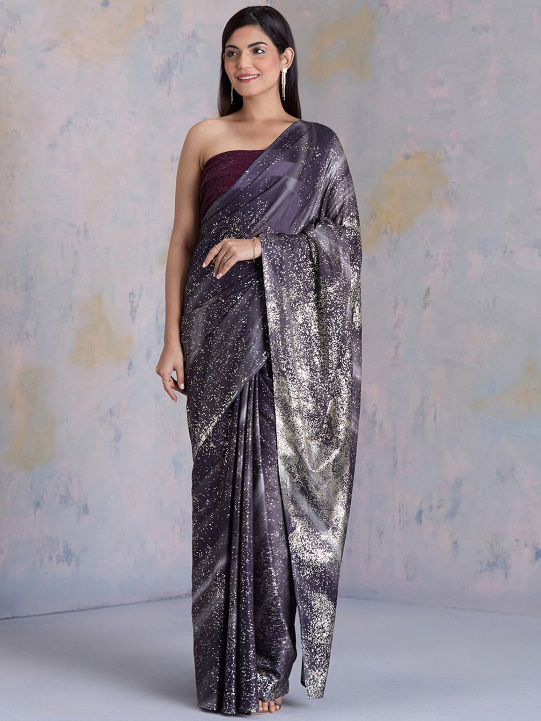 Buy Navyasa By Liva Abstract Printed Liva Saree - Sarees for Women ...