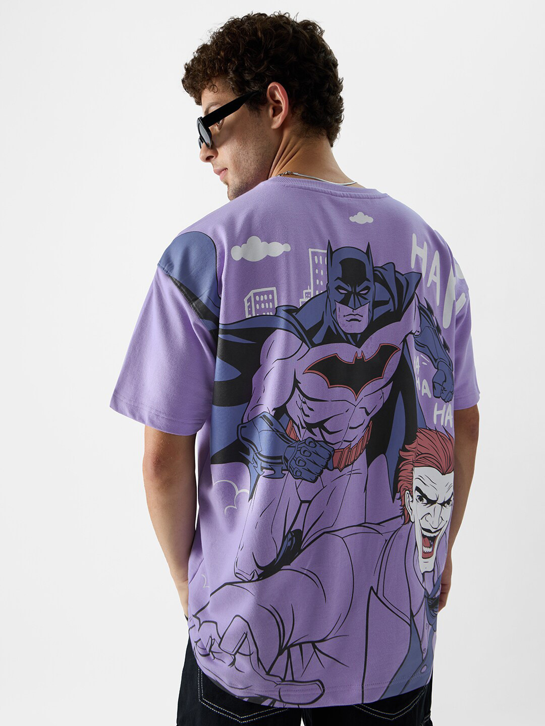 Buy The Souled Store Superhero Batman Graphic Printed Oversized Cotton ...
