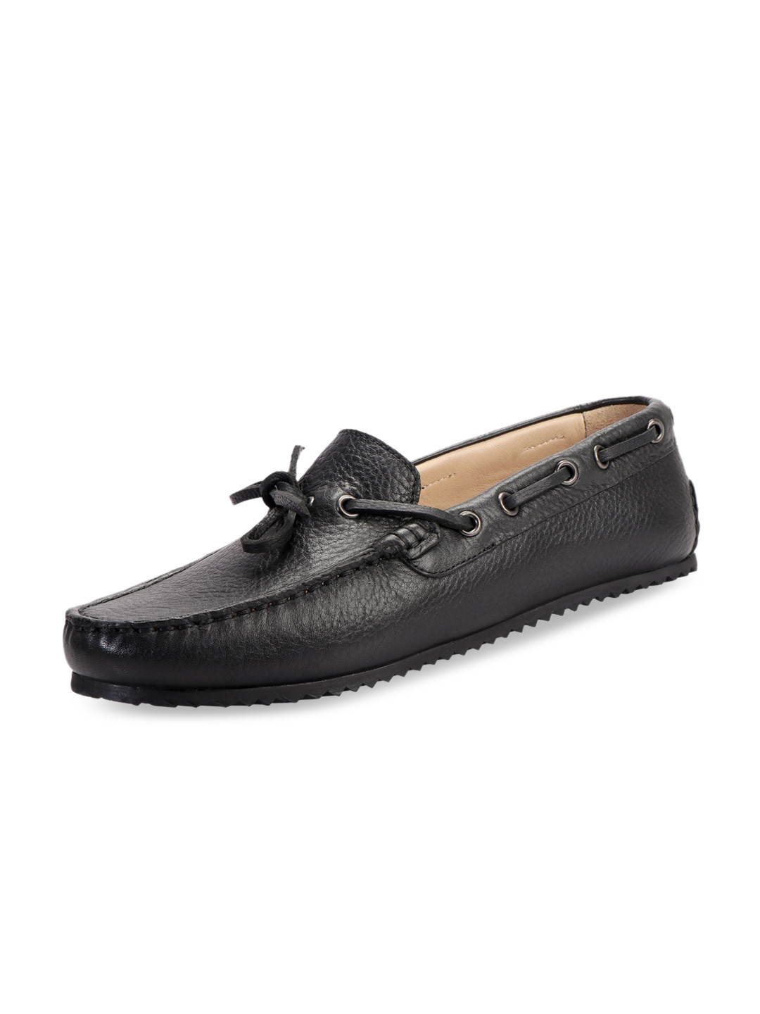 Buy Hidesign Women Arya Textured Leather Boat Shoes - Casual Shoes for ...