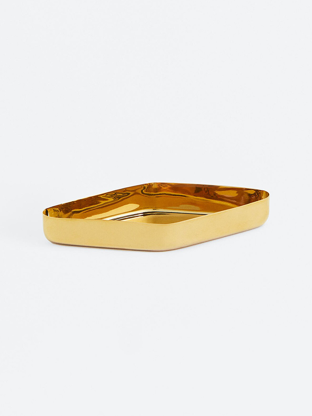 Buy H&M Gold Toned Small Metal Tray - Serving Tray for Unisex 24704498 ...