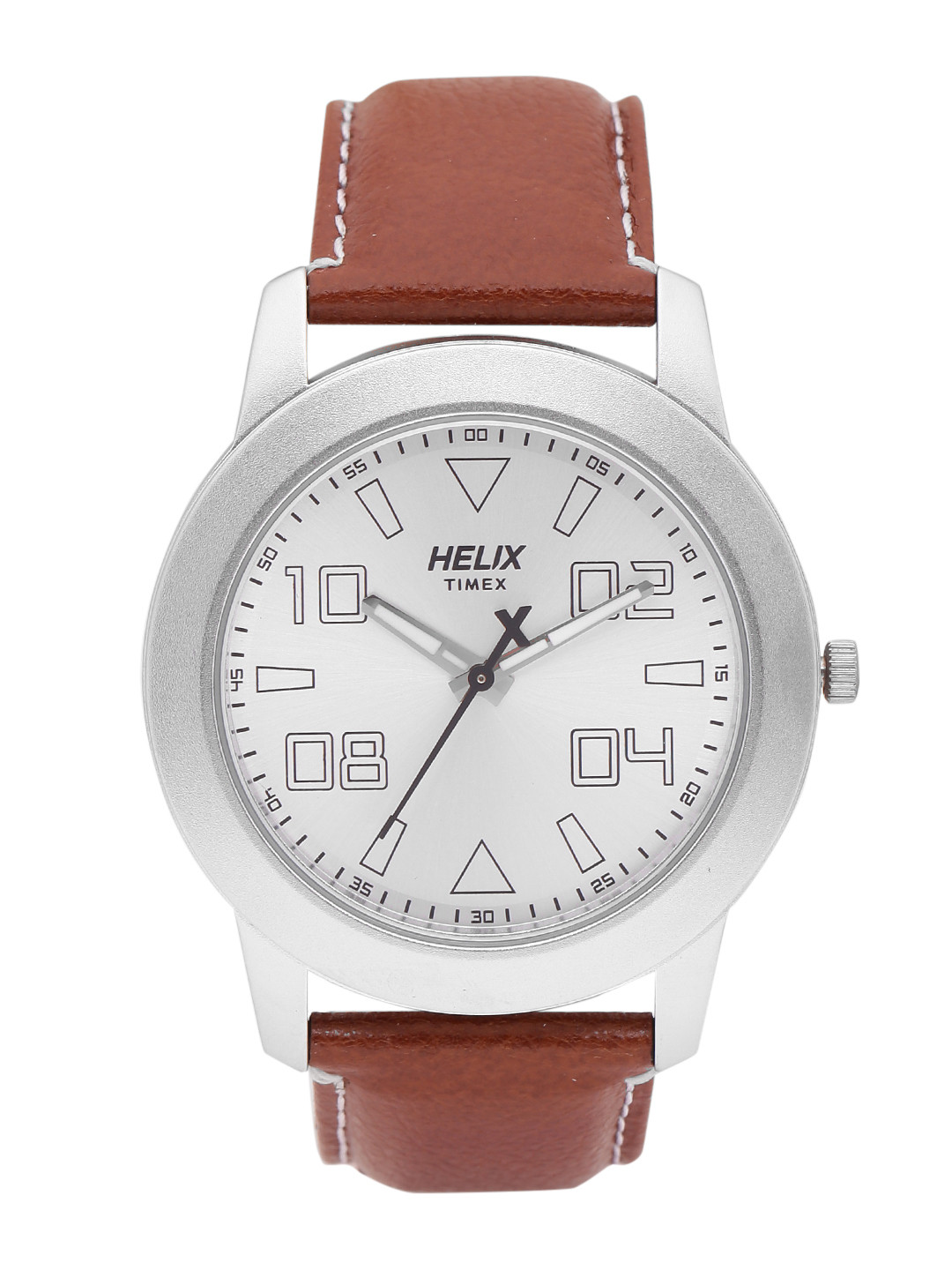Buy Helix By Timex Men Silver Toned Analogue Watch TW028HG00 - Watches ...