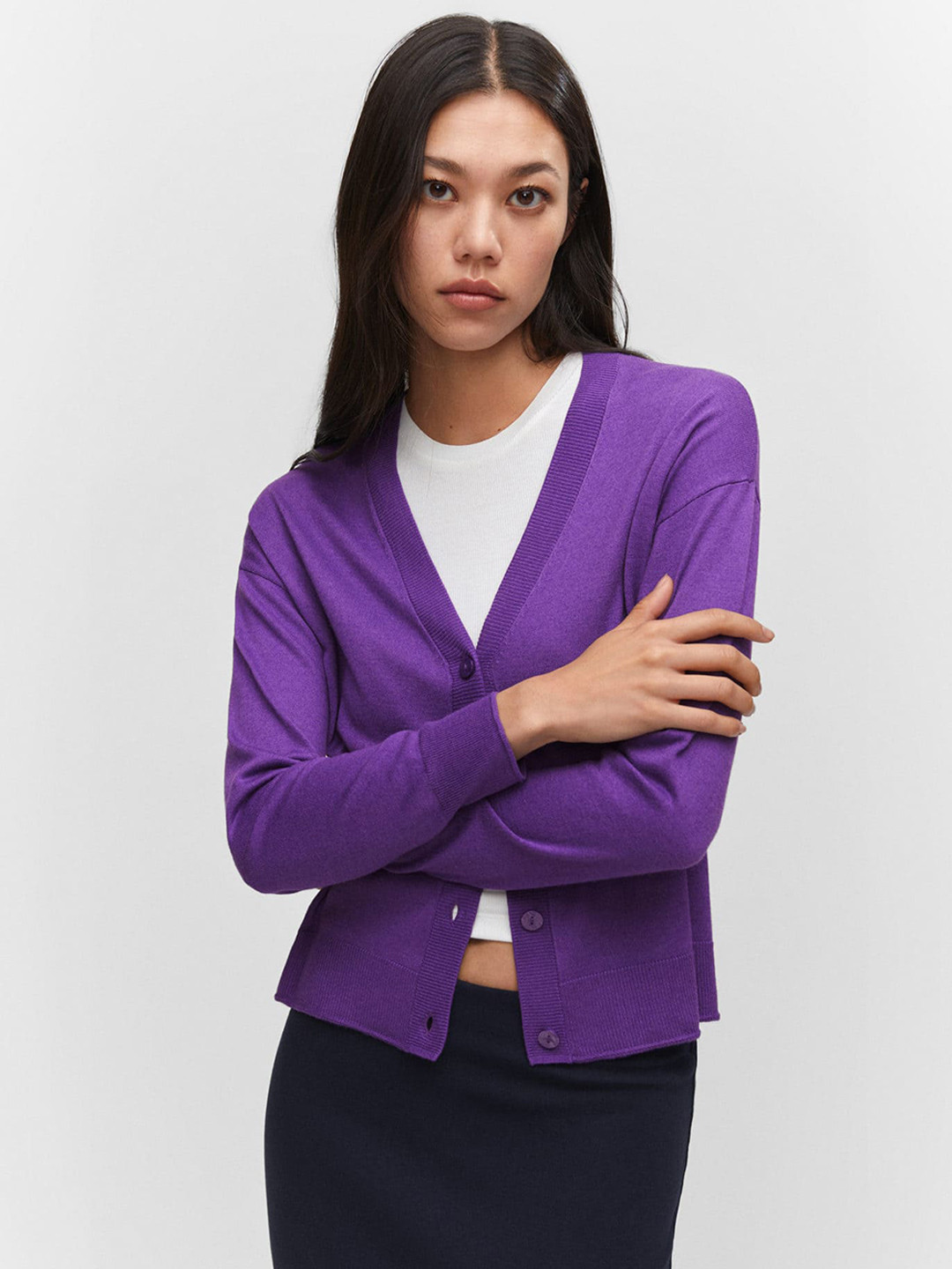 Buy MANGO Women Solid Cardigan - Sweaters for Women 24705374 | Myntra
