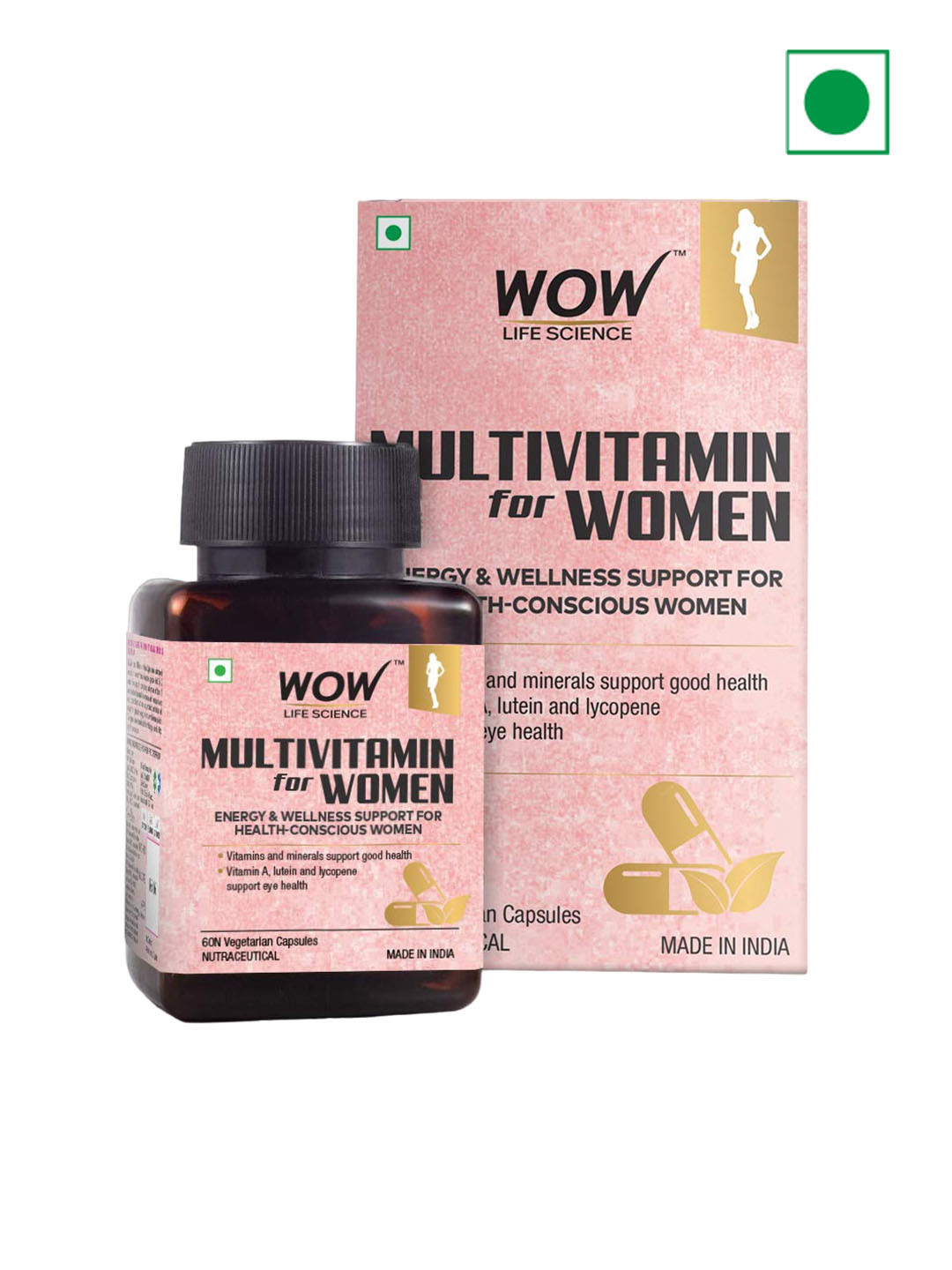Buy WOW Life Science Women Multivitamin Energy & Wellness Support 60 ...