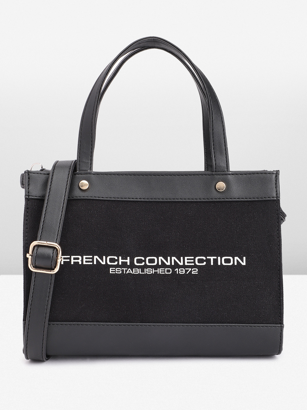 Buy French Connection Brand Logo Printed Handheld Bag - Handbags for ...