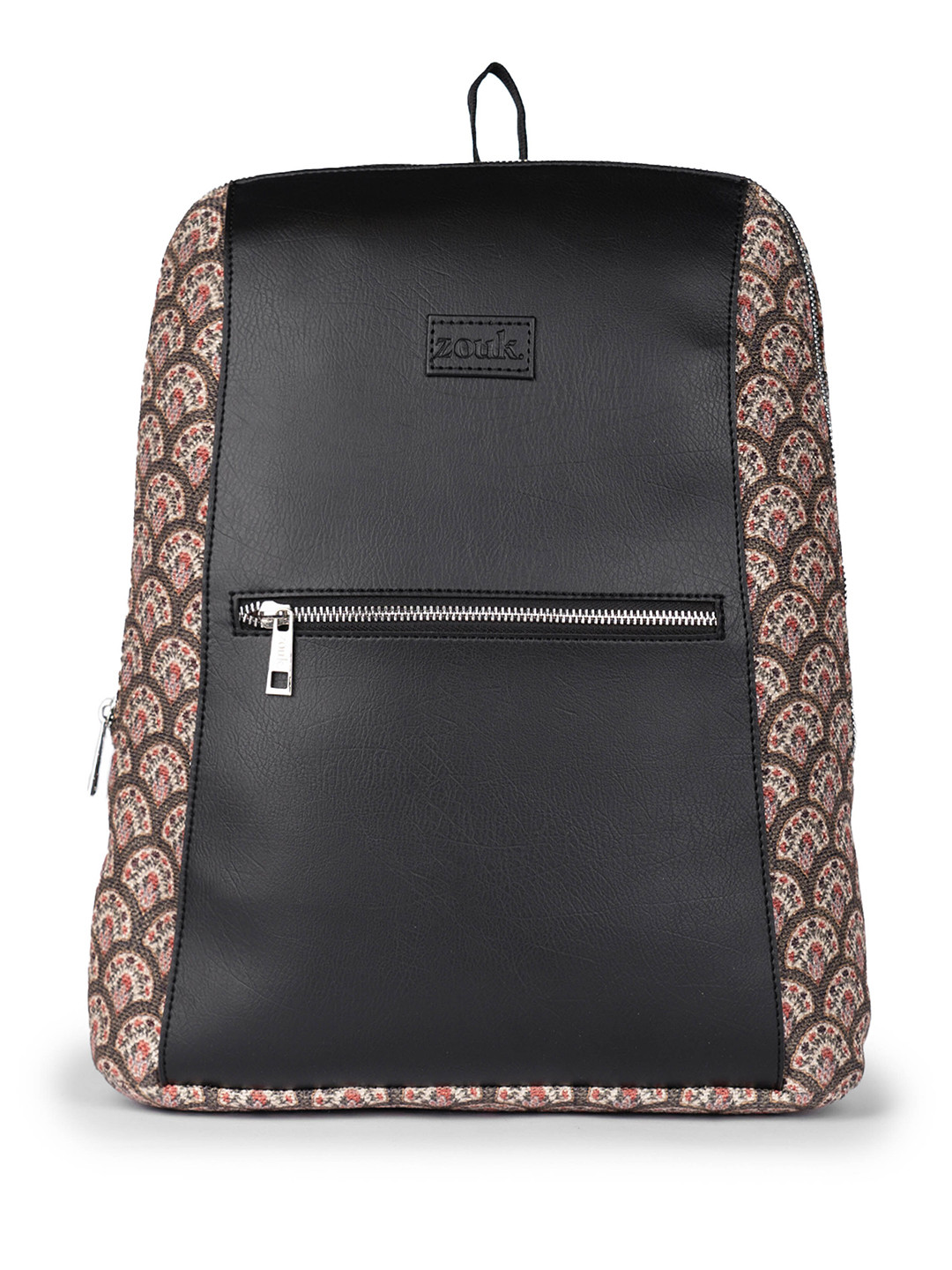 Buy ZOUK Women Printed 14 Inch Laptop Vegan Leather Backpack ...
