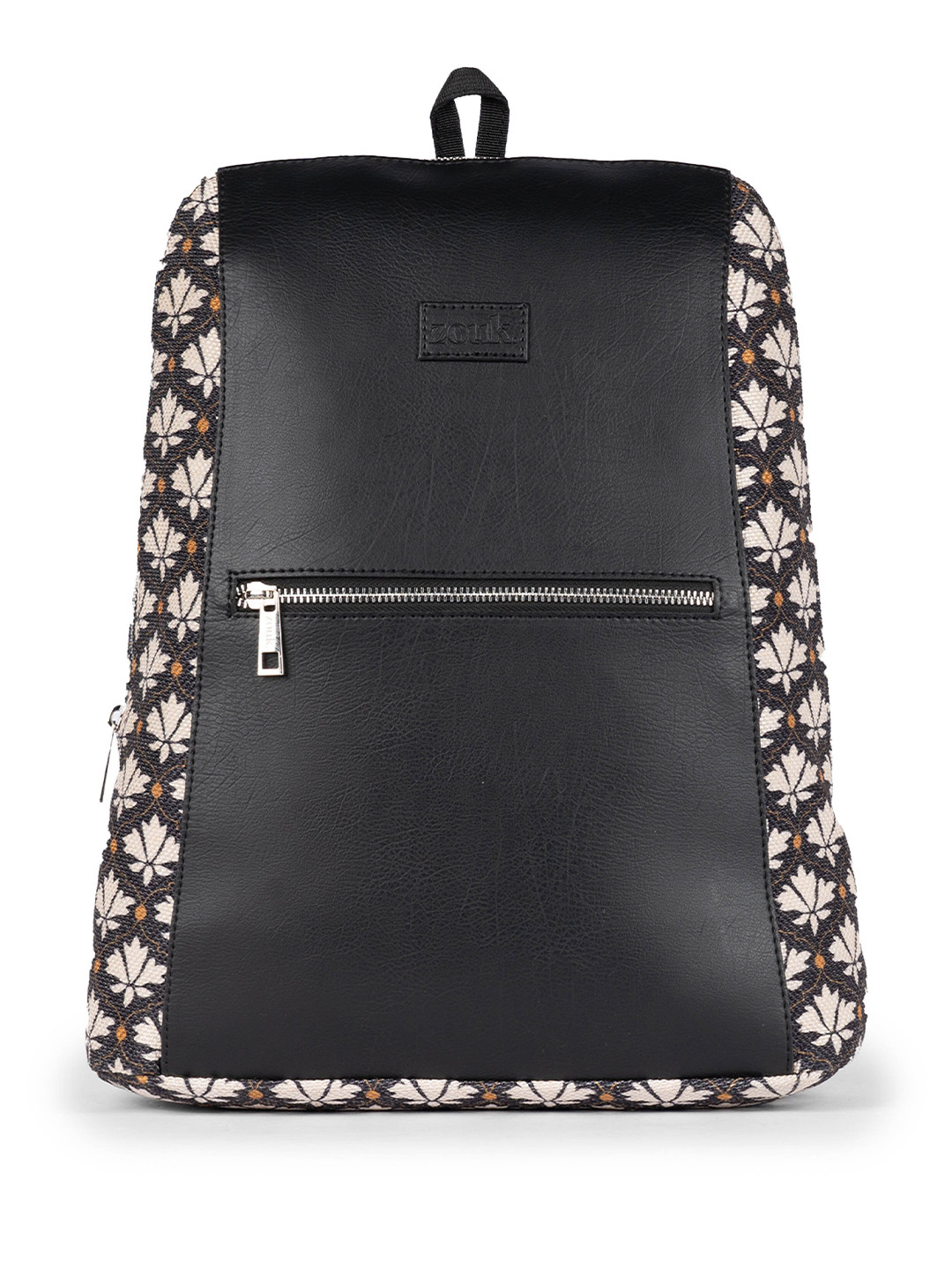 Buy ZOUK Women Printed 14 Inch Laptop Vegan Leather Backpack ...