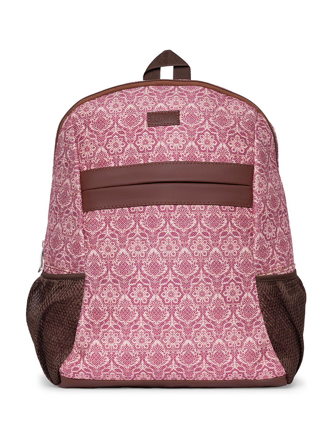 Buy ZOUK Women Printed 14 Inch Laptop Vegan Leather Backpack ...
