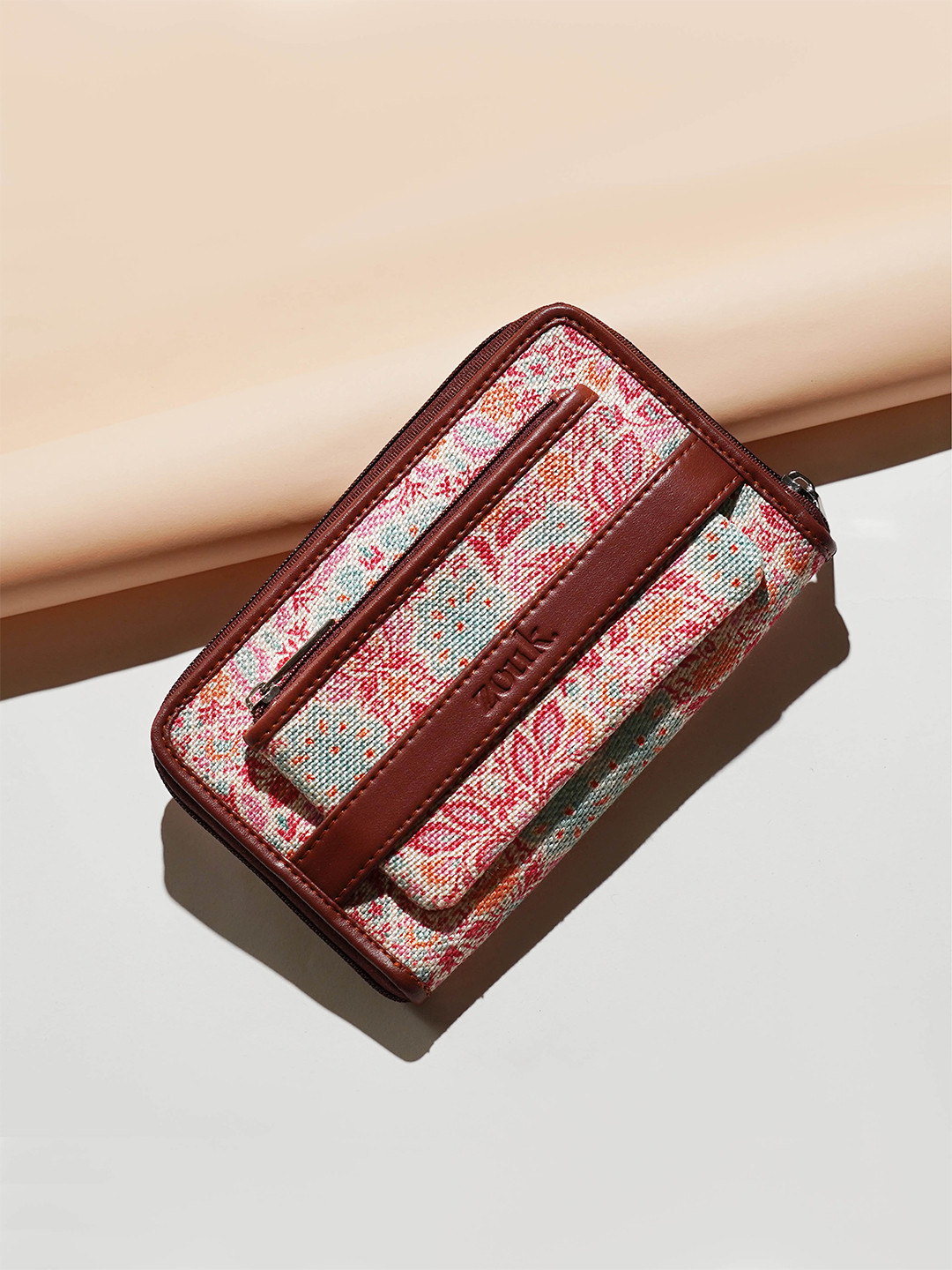 Buy ZOUK Floral Printed Zip Around Wallet - Wallets for Women 24721104 ...