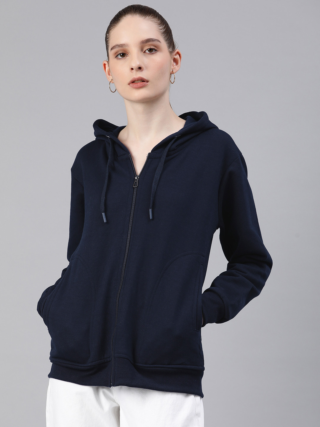 Buy ADBUCKS Hooded Longline Sweatshirt - Sweatshirts for Women 24730718 ...
