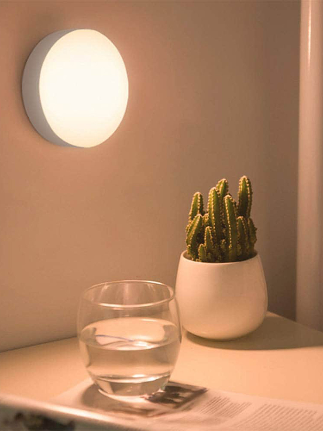 Buy Glimmer Lightings Yellow Motion Spherical Sensor Light - Wall Lamps ...