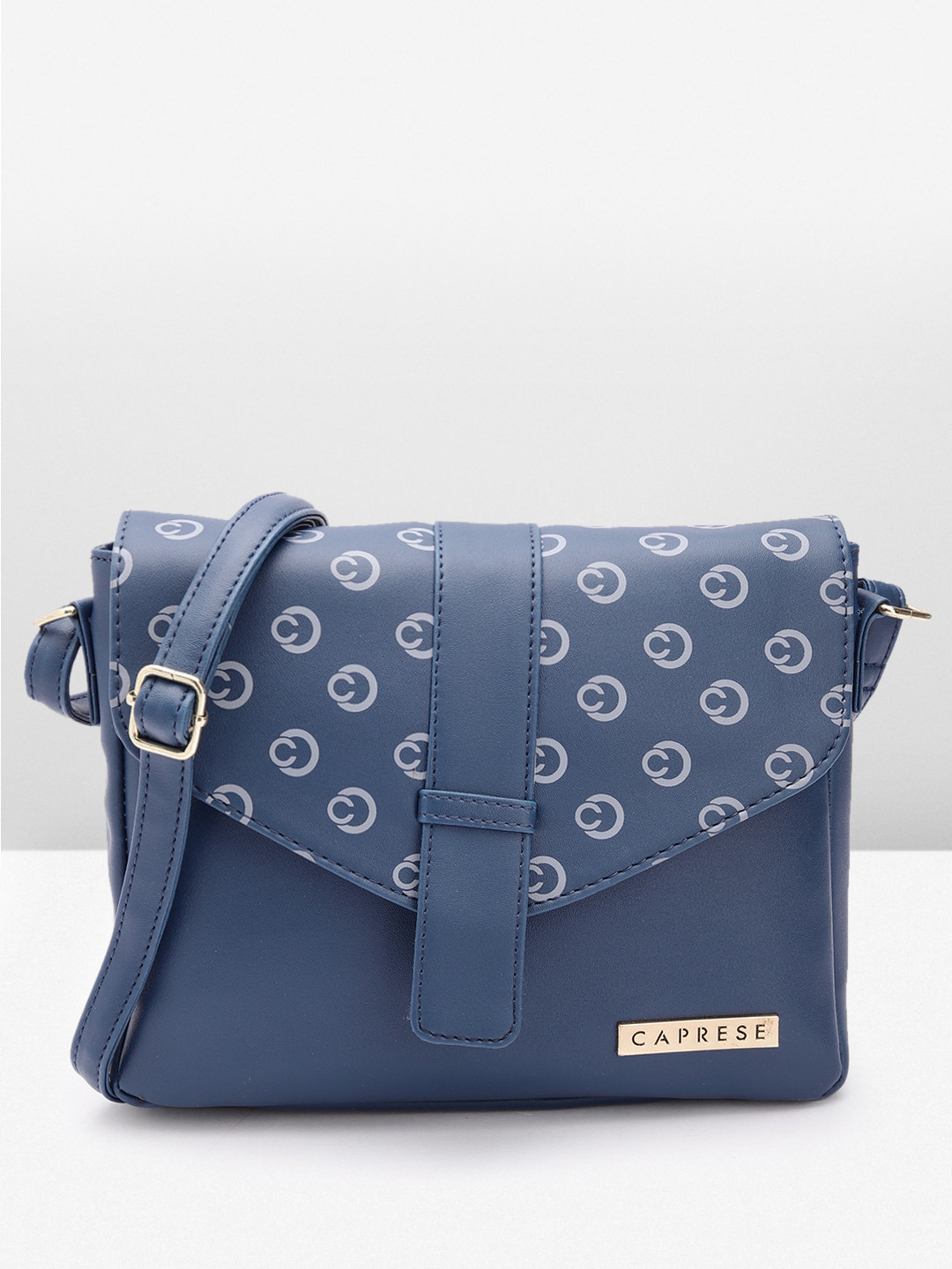 Buy Caprese Brand Logo Printed Structured Sling Bag - Handbags for ...