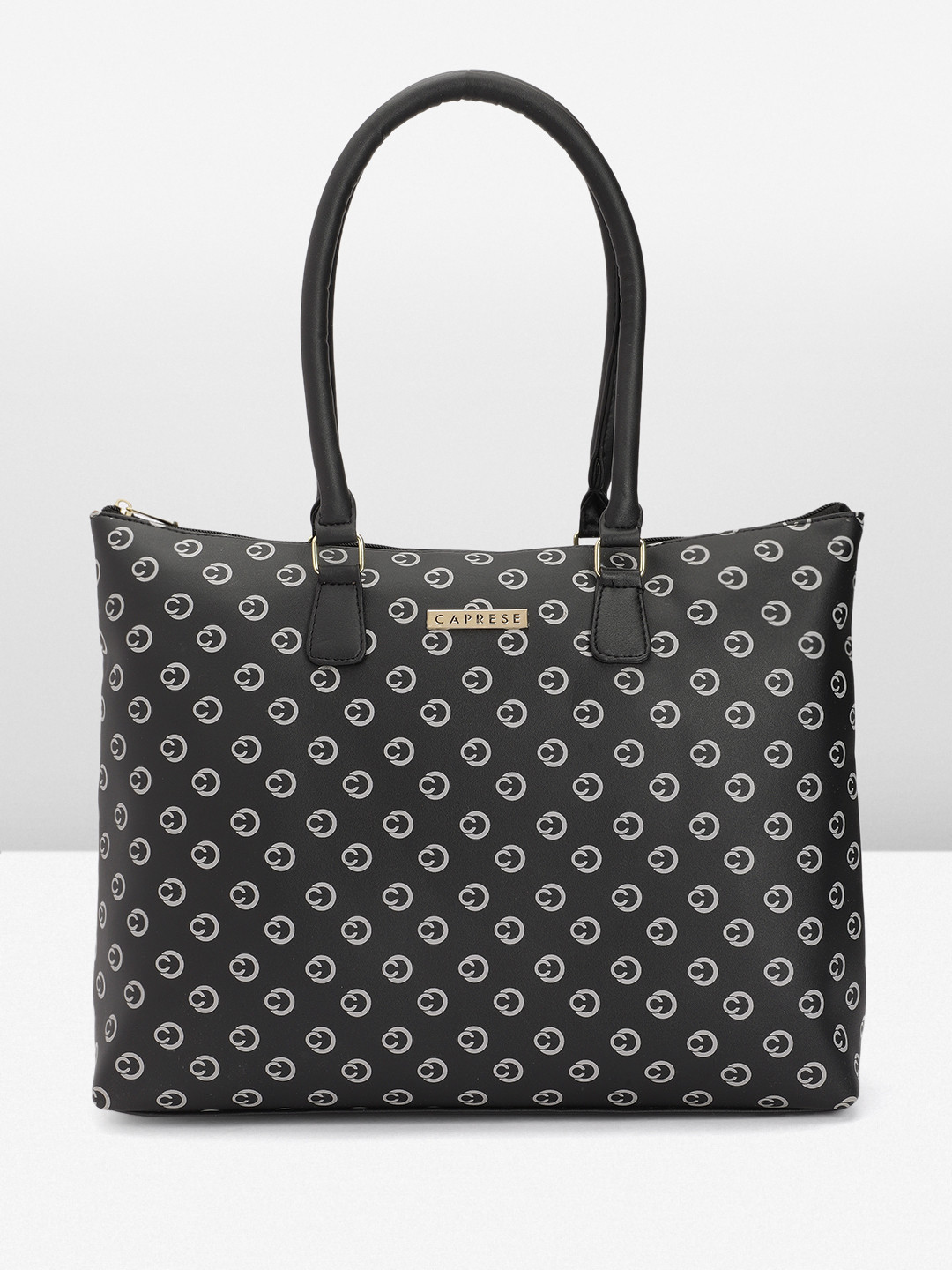 Buy Caprese Brand Logo Print Structured Shoulder Bag - Handbags for ...