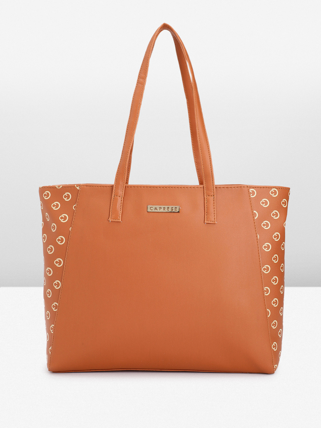 Buy Caprese Brand Logo Print Structured Shoulder Bag - Handbags for ...
