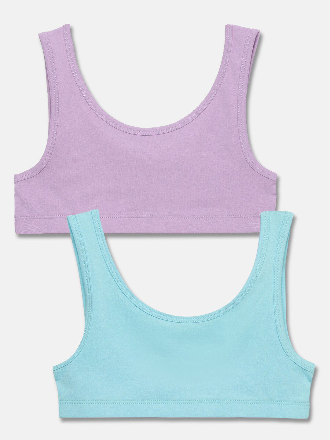 Buy Mackly Girls Pack Of 2 Full Coverage Non Padded Beginners Bra With ...