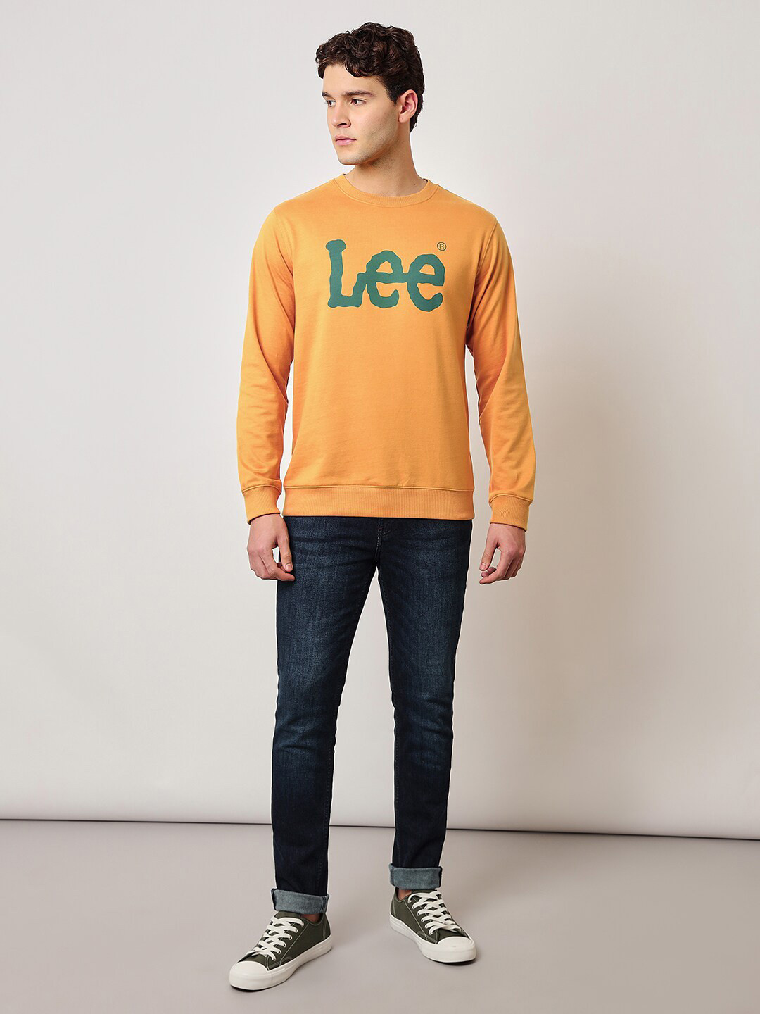 Buy Lee Brand Logo Printed Cotton Sweatshirt - Sweatshirts for Men ...