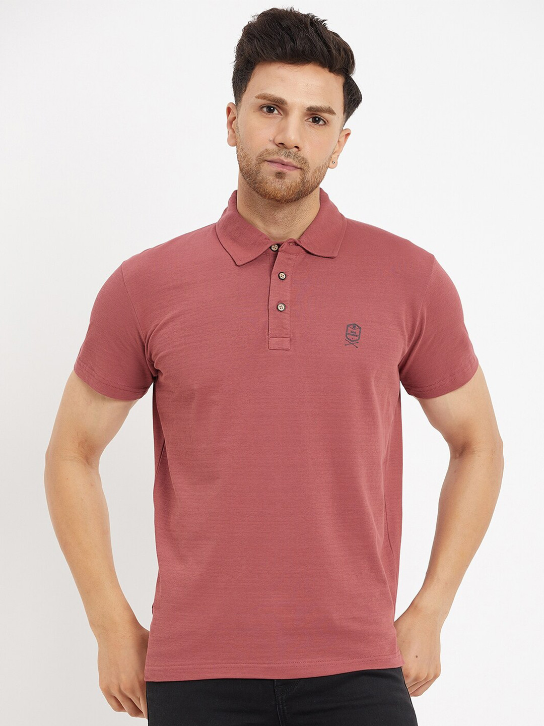 Buy Duke Polo Collar Slim Fit Cotton T Shirt - Tshirts for Men 24738504 ...