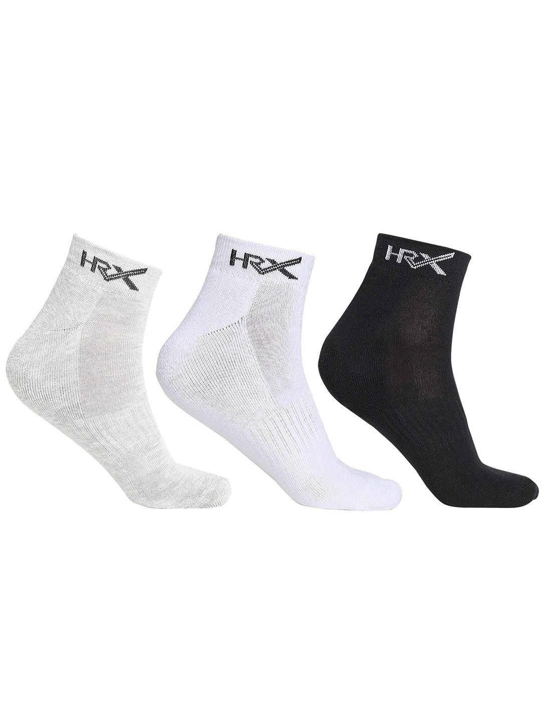 Buy HRX By Hrithik Roshan Men Pack Of 3 Ankle Length Socks - Socks for ...