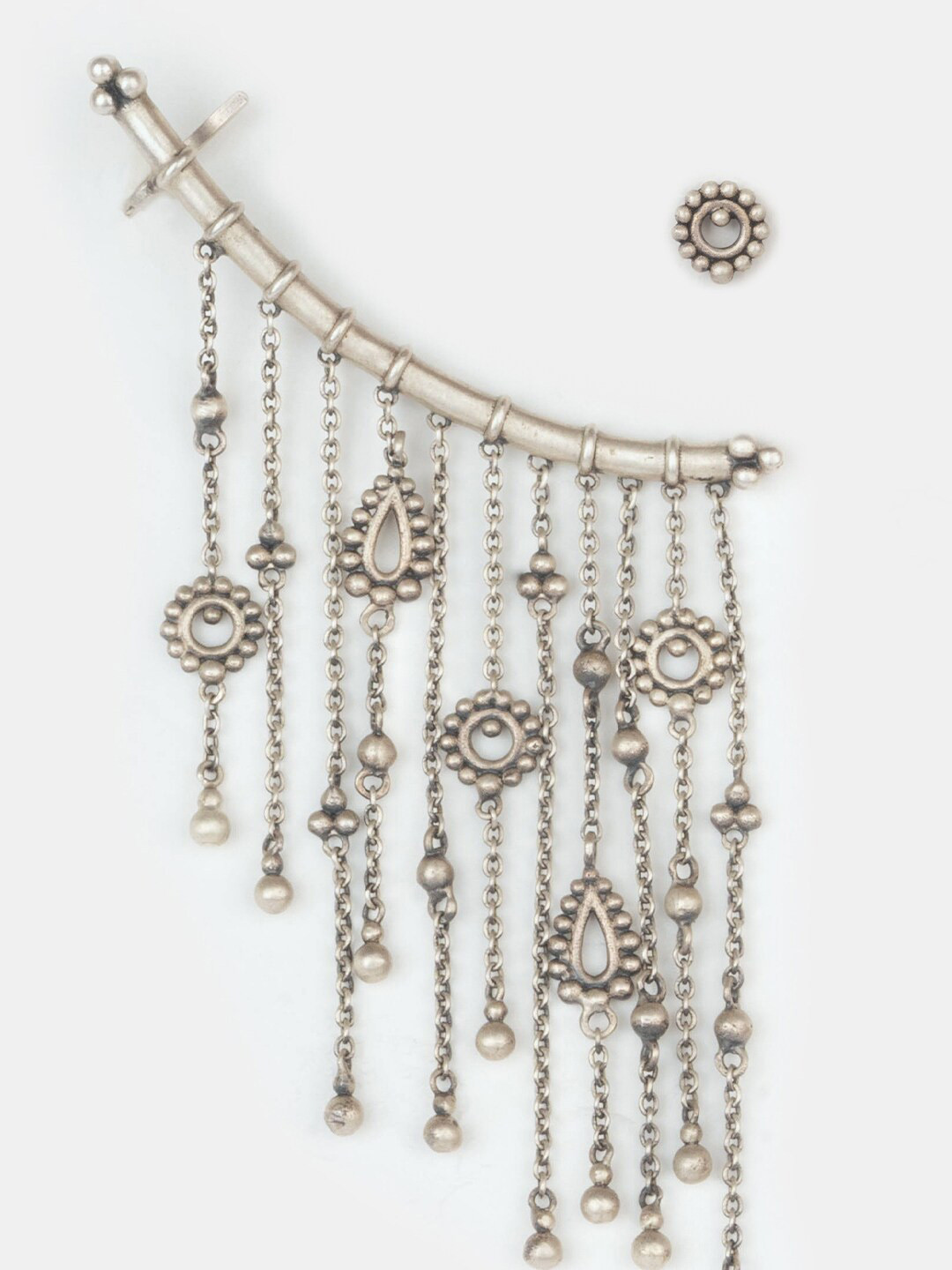 Buy SHAYA Set Of 2 925 Sterling Silver Contemporary Oxidised Mismatch ...