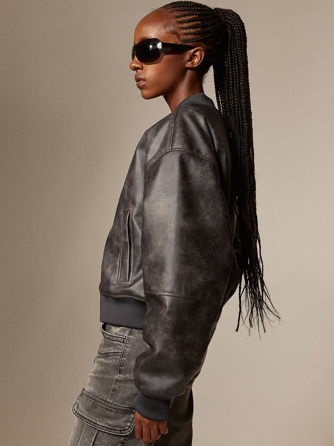 Buy H&M Coated Bomber Jacket - Jackets for Women 24748068 | Myntra