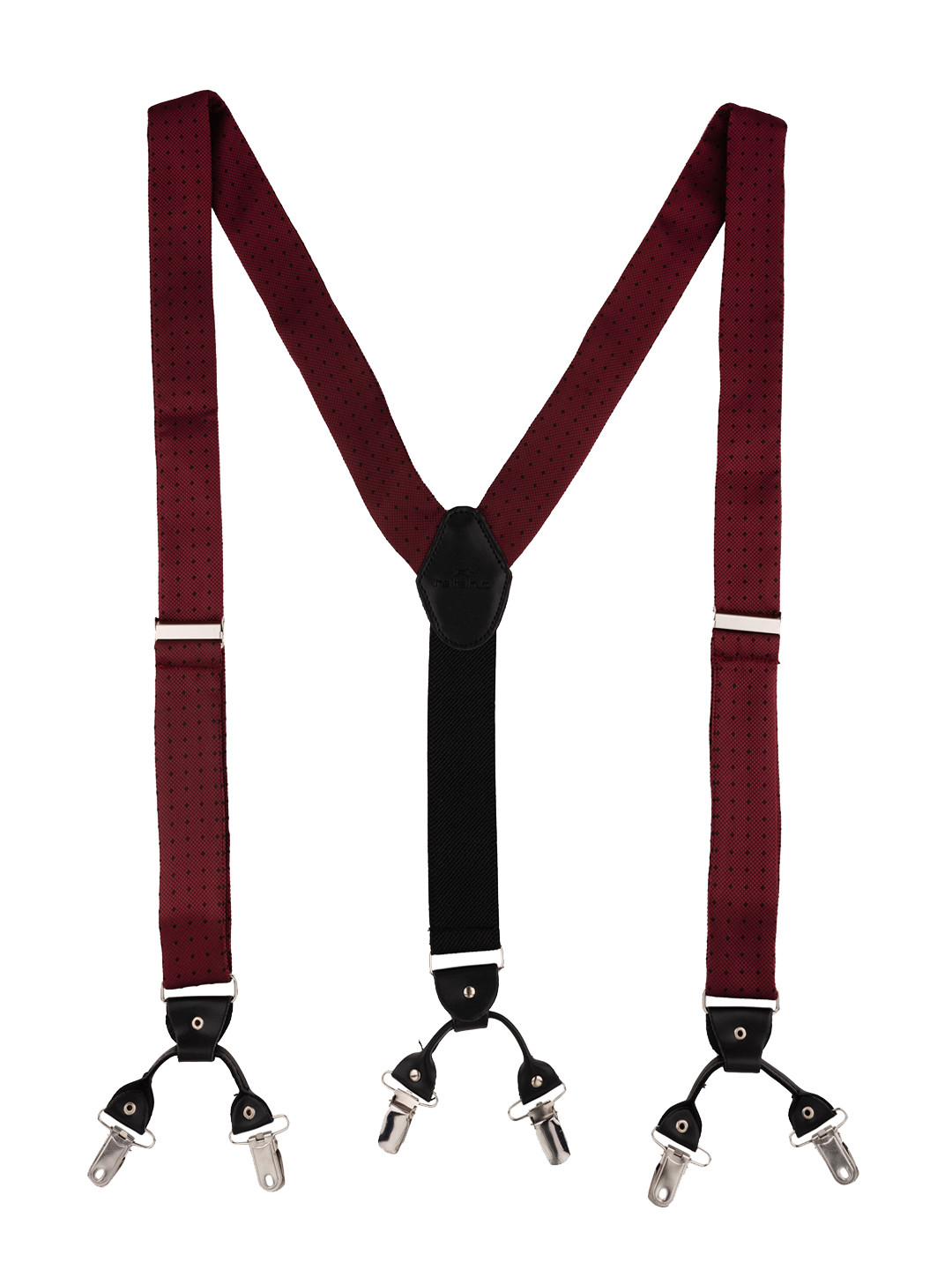 Buy The Tie Hub Men Polka Patterned Clip On Suspender - Suspenders for ...