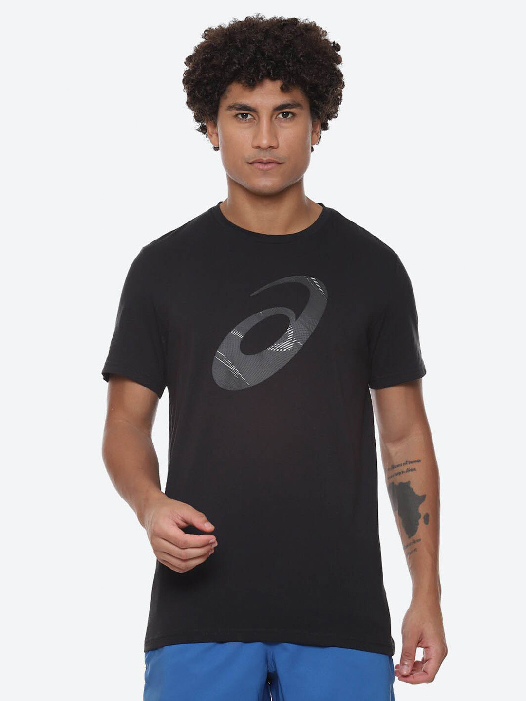 Buy ASICS Seasonal Printed Cotton Round Neck T Shirt - Tshirts for Men ...