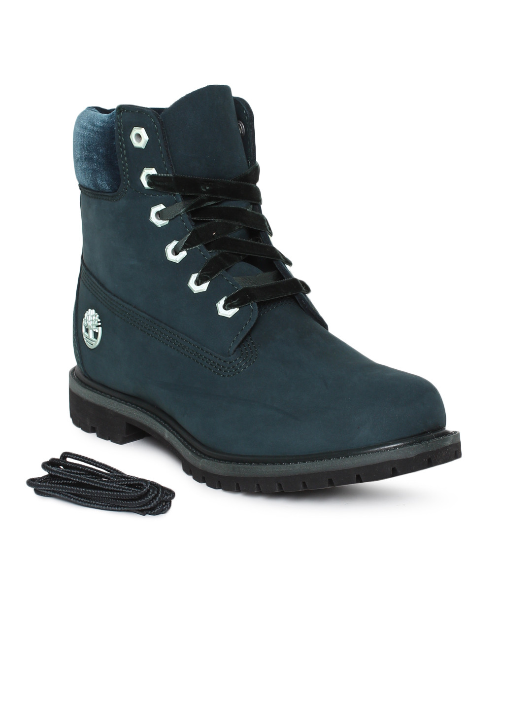 Buy Timberland Women Teal Solid Leather Mid Top Sneakers - Casual Shoes ...