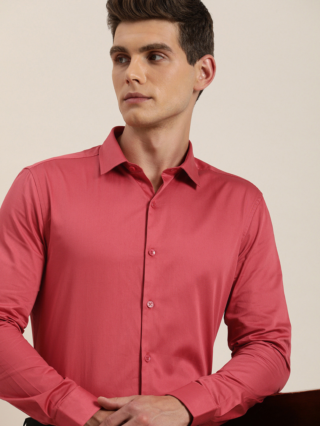 Buy INVICTUS Men Classic Slim Fit Opaque Formal Shirt - Shirts for Men ...