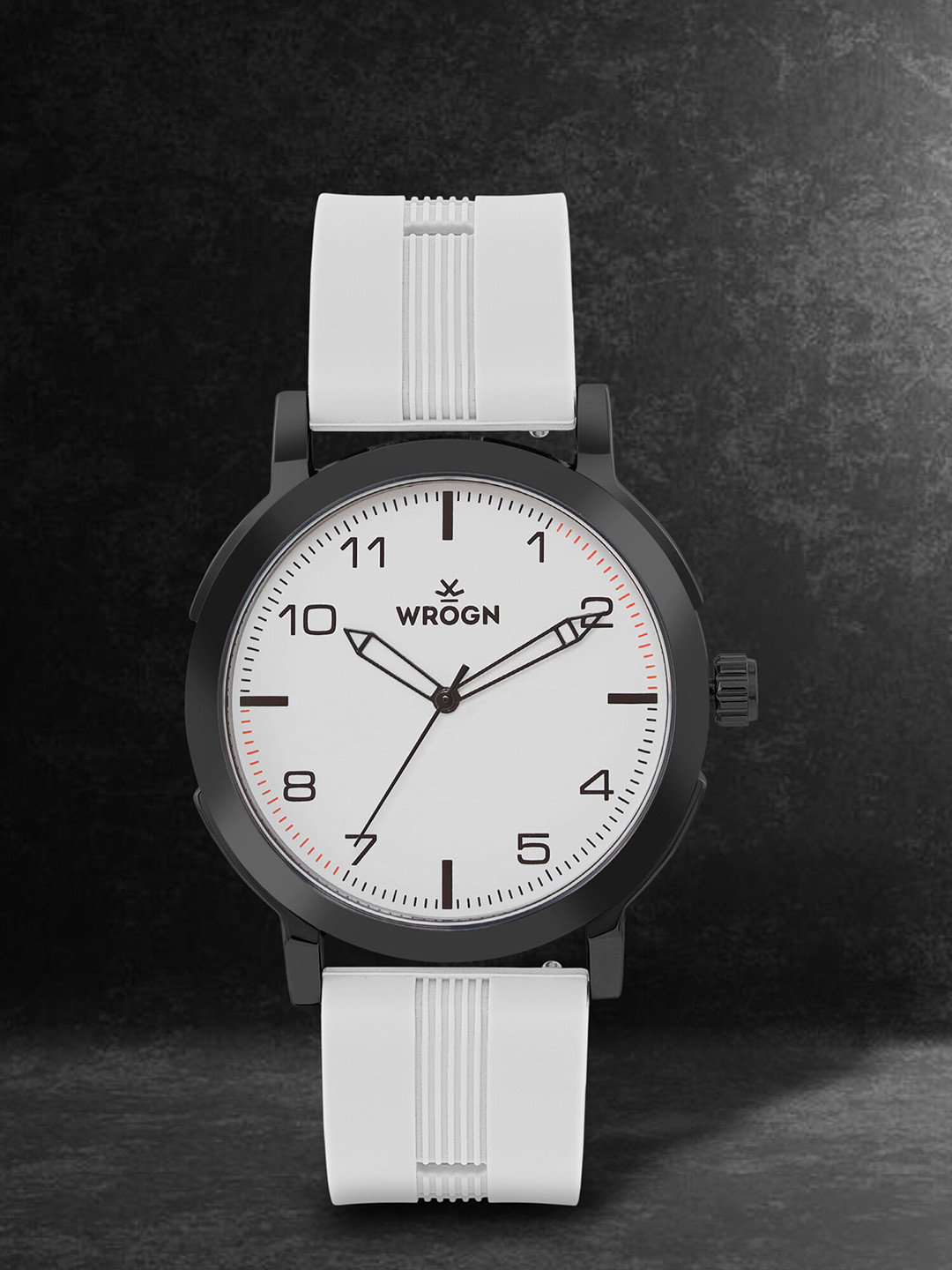 Buy WROGN Men Printed Dial & Leather Straps Analogue Watch WRGN_SS23_1F ...