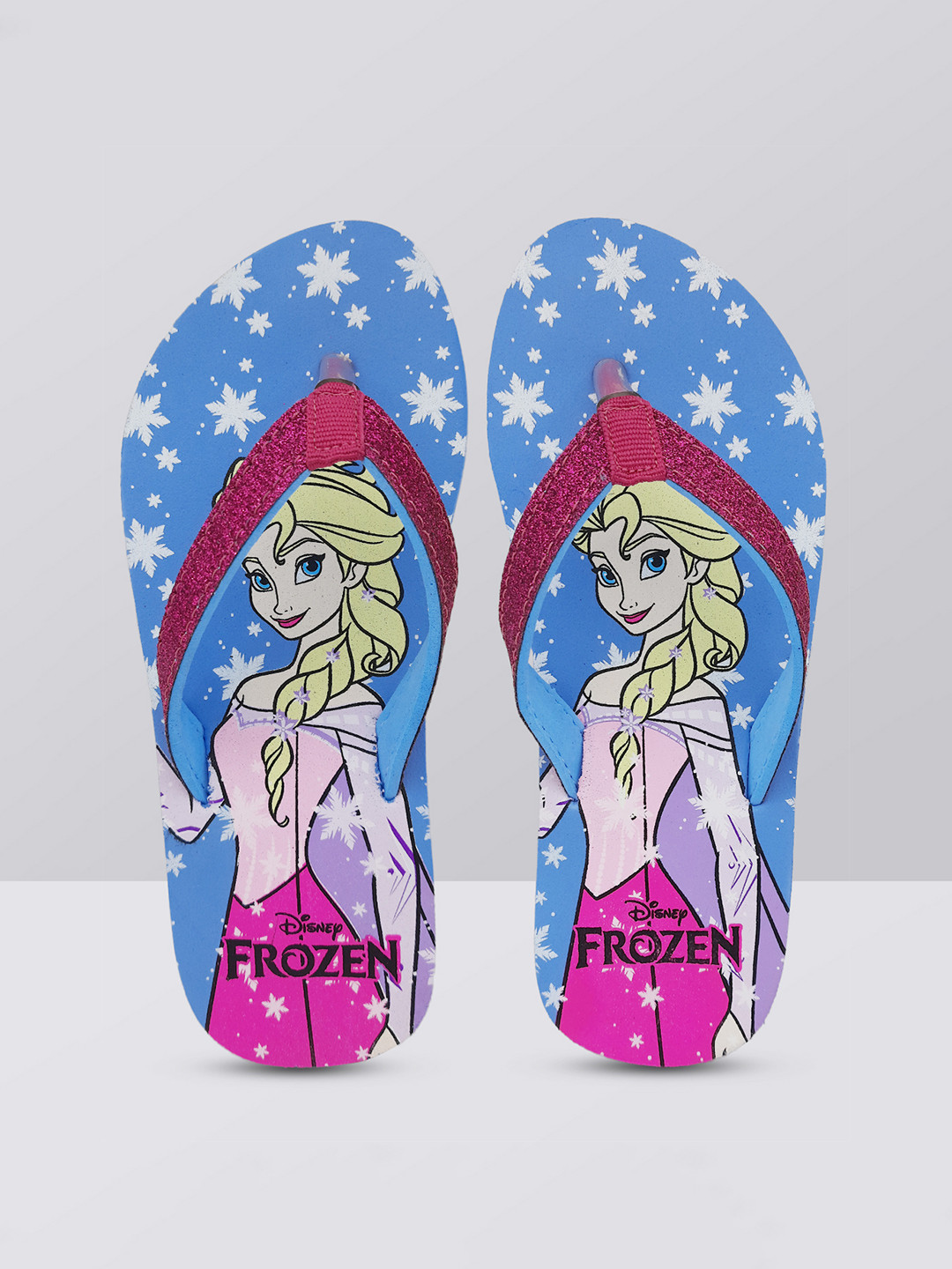 Buy Kids Ville Girls Frozen Screen Printed Thong Flip Flops - Flip ...